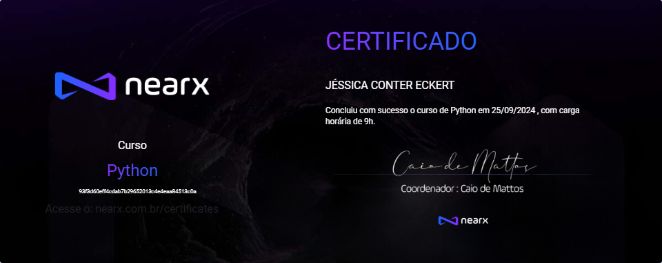 Jessica Eckert - Desenvolvedora back-end | Java | Spring boot | PostgreSQL | Python | Javascript ...